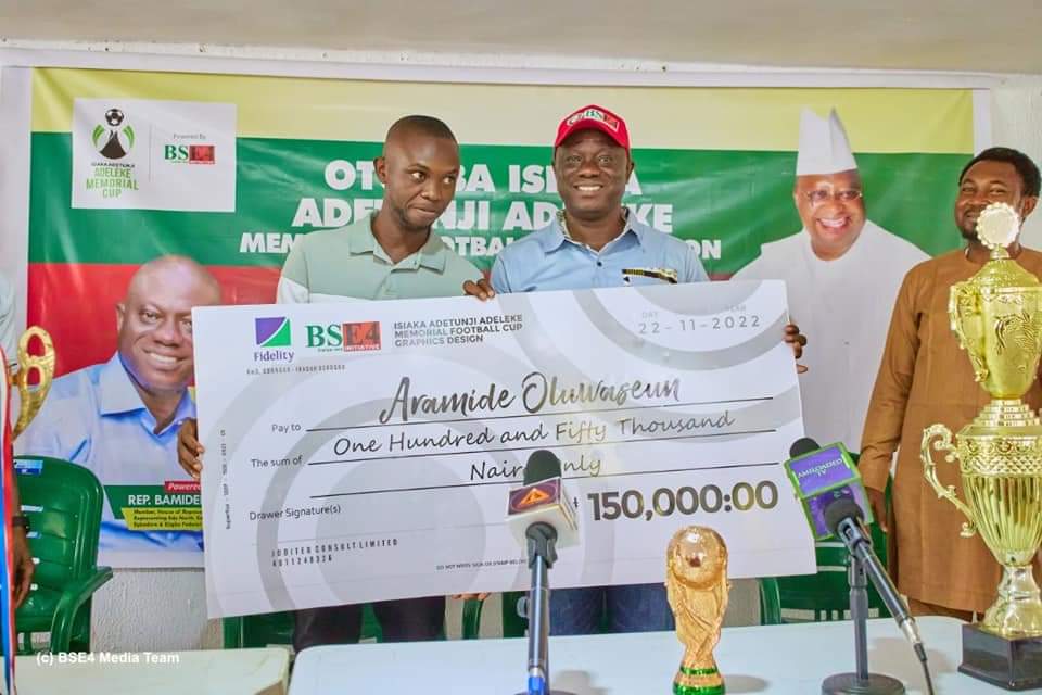 Rep Bamidele Salam Unveils Isiaka Adeleke Memorial Football Competition Logo - AmiLoaded News